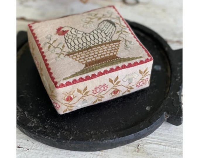 THREADWORK PRIMITIVES tombstone Pinkeep Counted Cross Stitch Pattern Chart Sampler Primitive ...