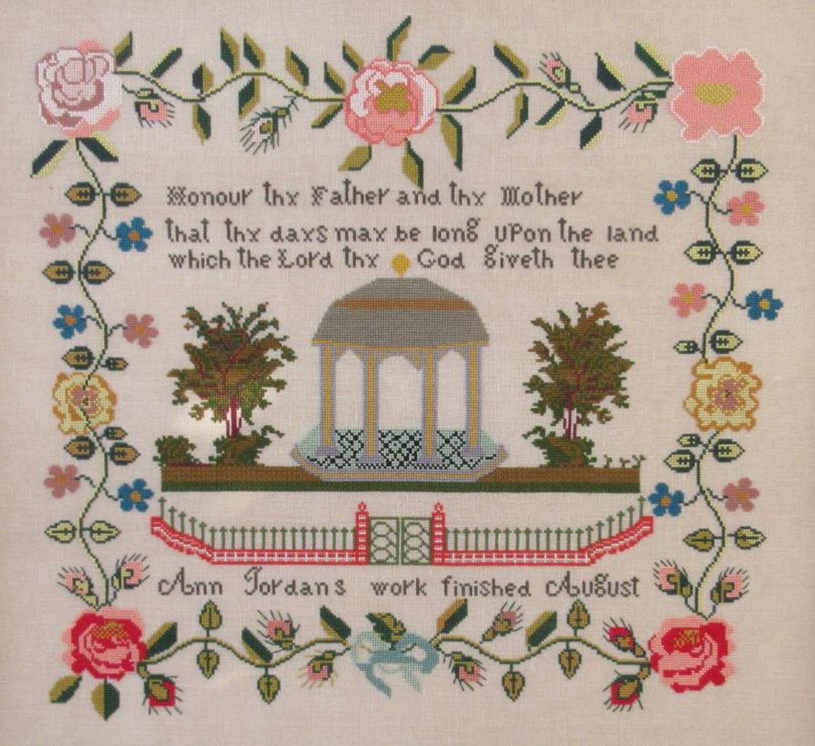 QUEENSTOWN SAMPLER DESIGNS ann Jordan 1841 Counted - Etsy