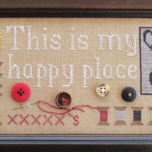This is My Happy Place Cross Stitch Pattern - Etsy