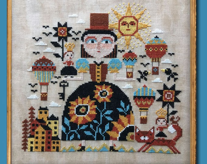 BARBARA ANA DESIGNS "up in the Air" Counted Cross Stitch Pattern, Chart ...