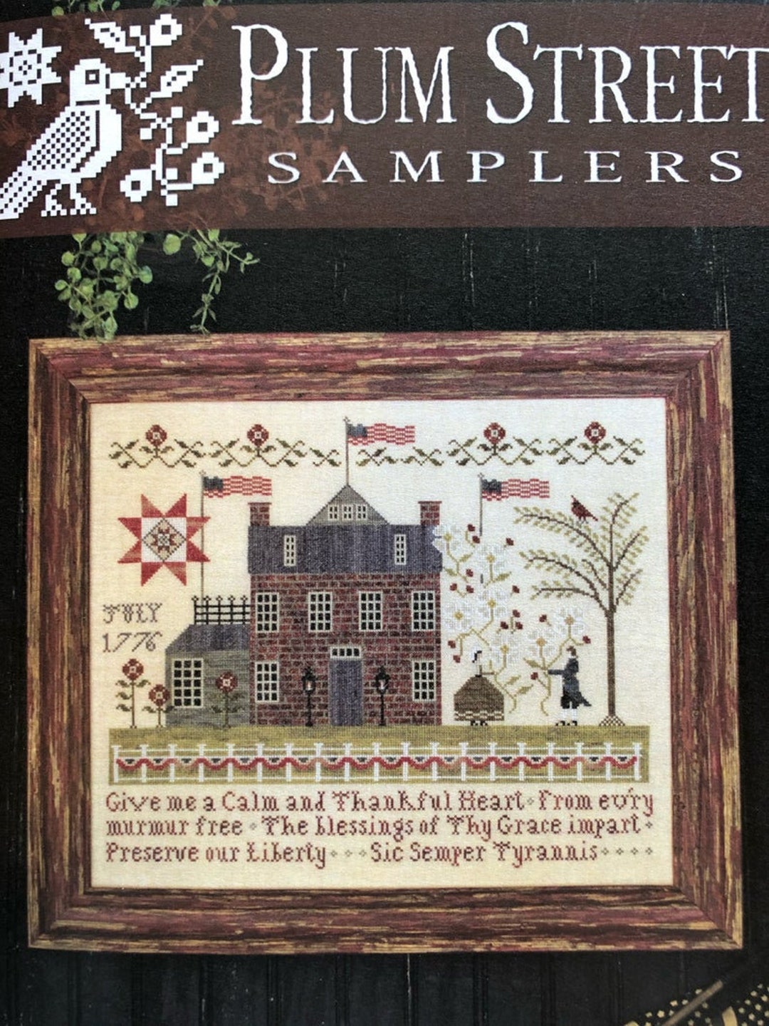 PLUM STREET SAMPLERS "american Sampler" • Counted Cross Stitch Pattern ...