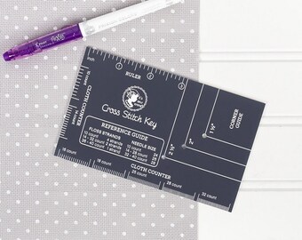 Cross Stitch Ruler - Etsy