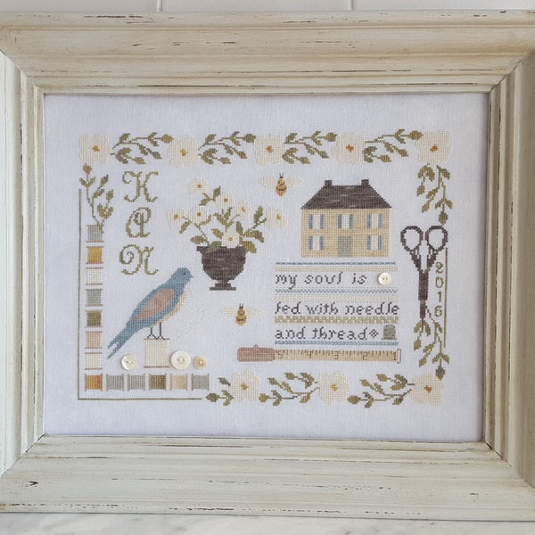 My Soul is Fed by Needle and Thread Cross Stitch Pattern - Etsy