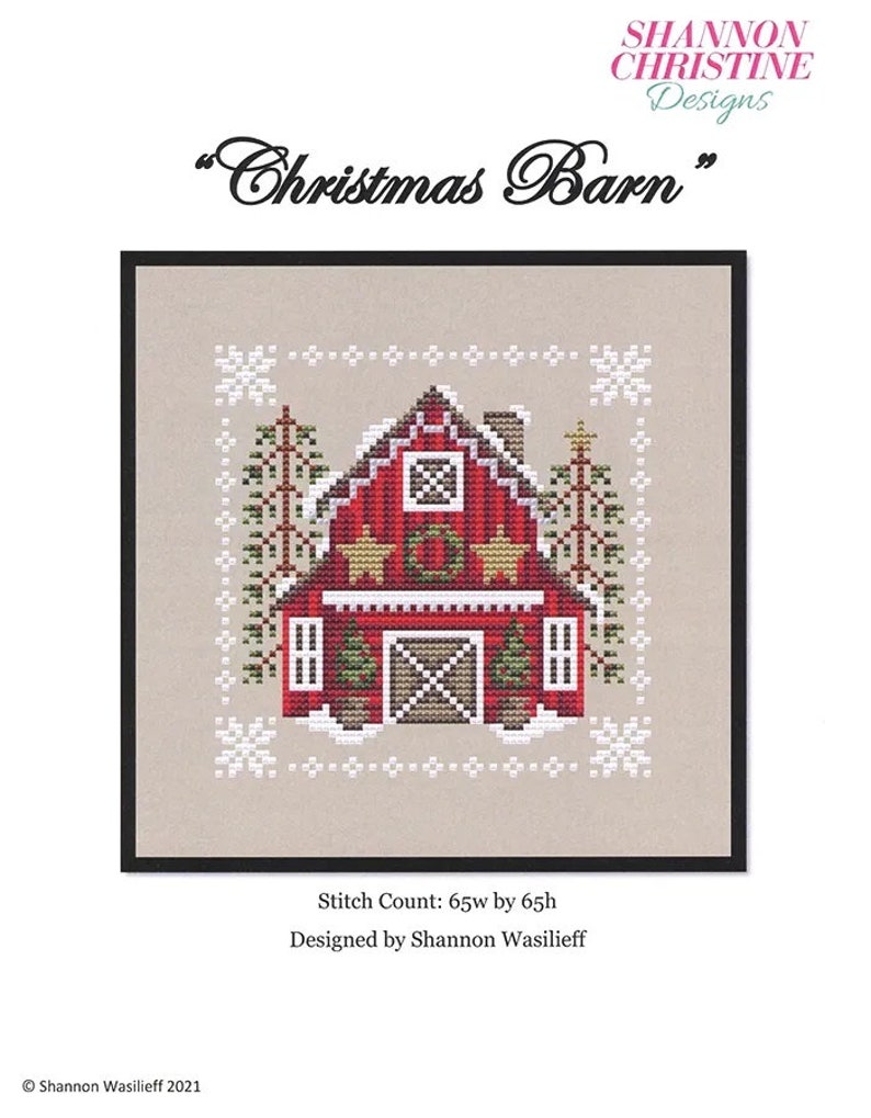 SHANNON CHRISTINE DESIGNS christmas Barn Counted - Etsy