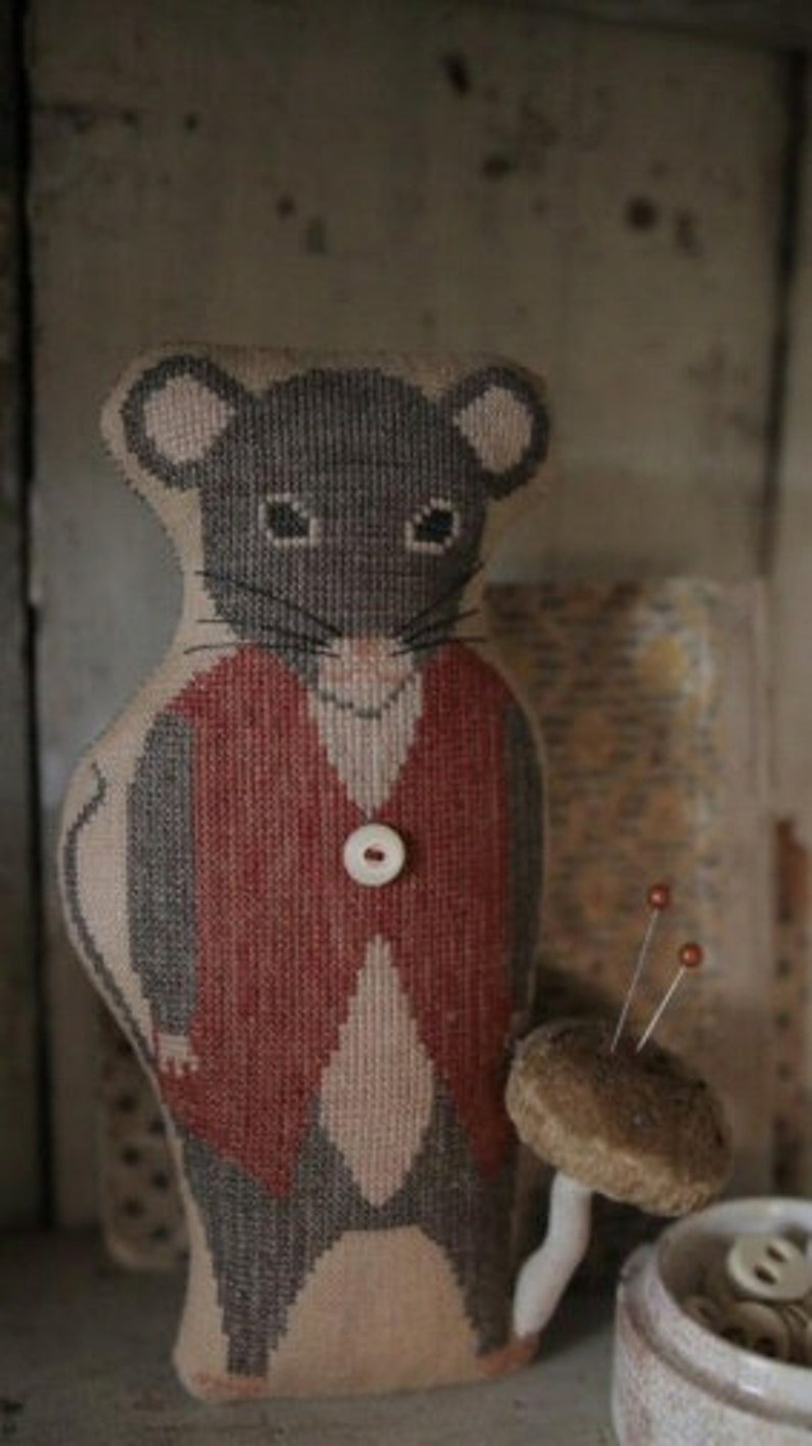 STACY NASH PRIMITIVES "animal Crackers Series - Monroe" Counted Cross ...