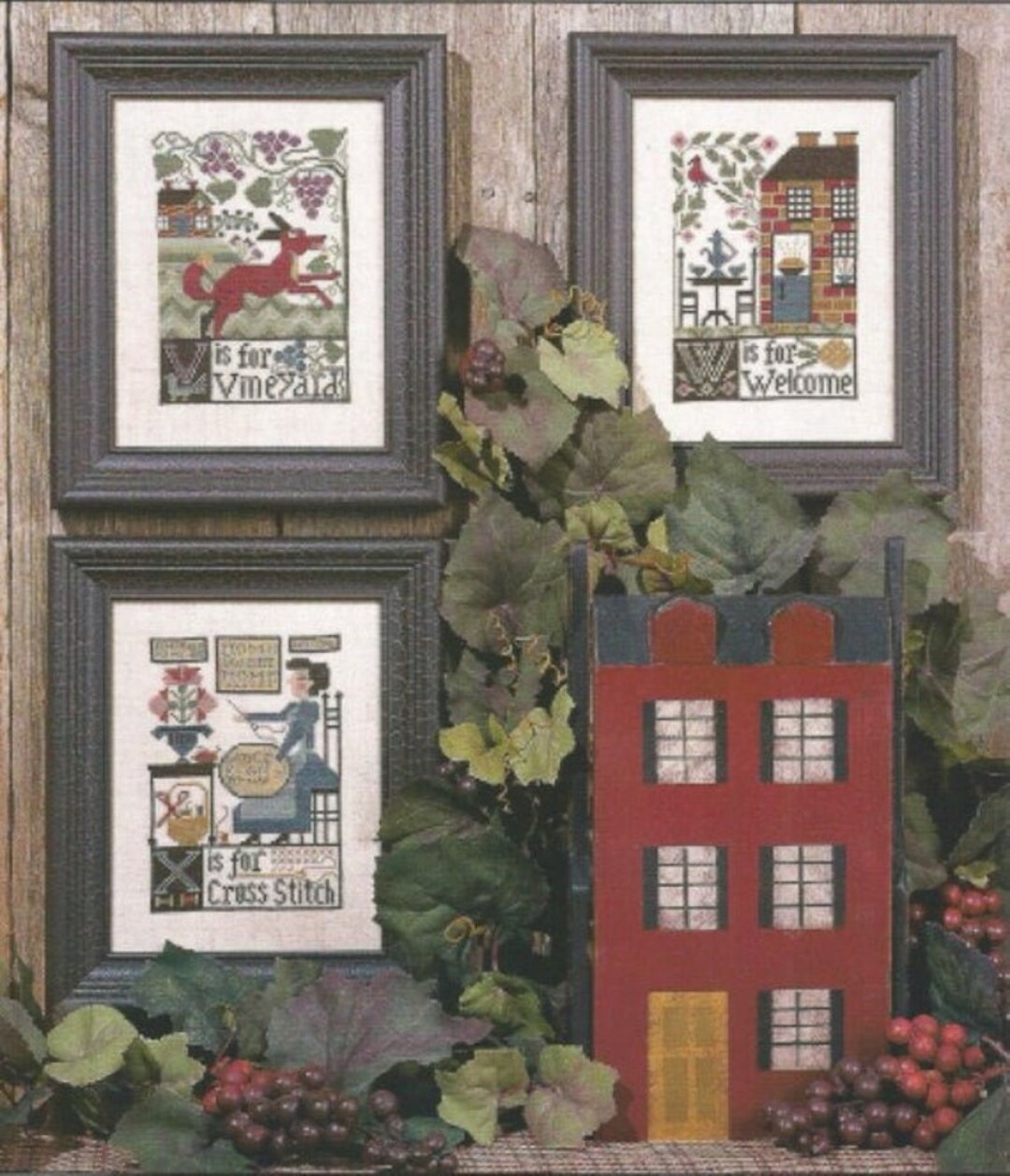 VWX by the Prairie Schooler Counted Cross Stitch Pattern Primitive ...