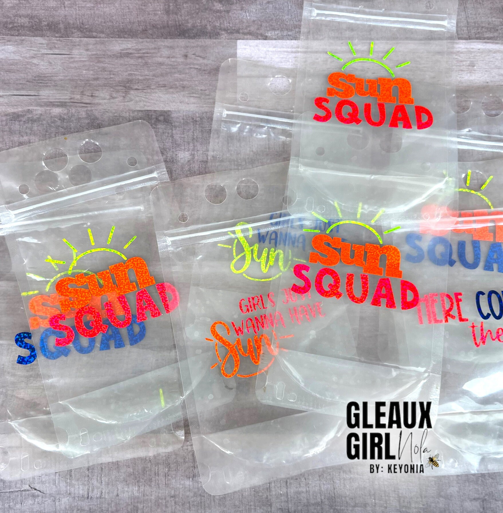 Reusable Drink Pouch With Straw, Party Favor Drink Pouches ...