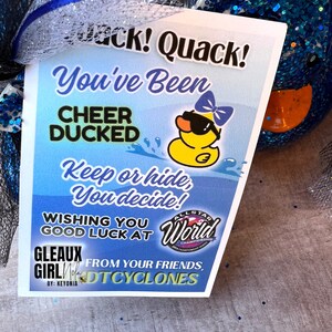 Good Luck Duck Keychain Rubber Duck Keychain Glitter Rubber - Etsy