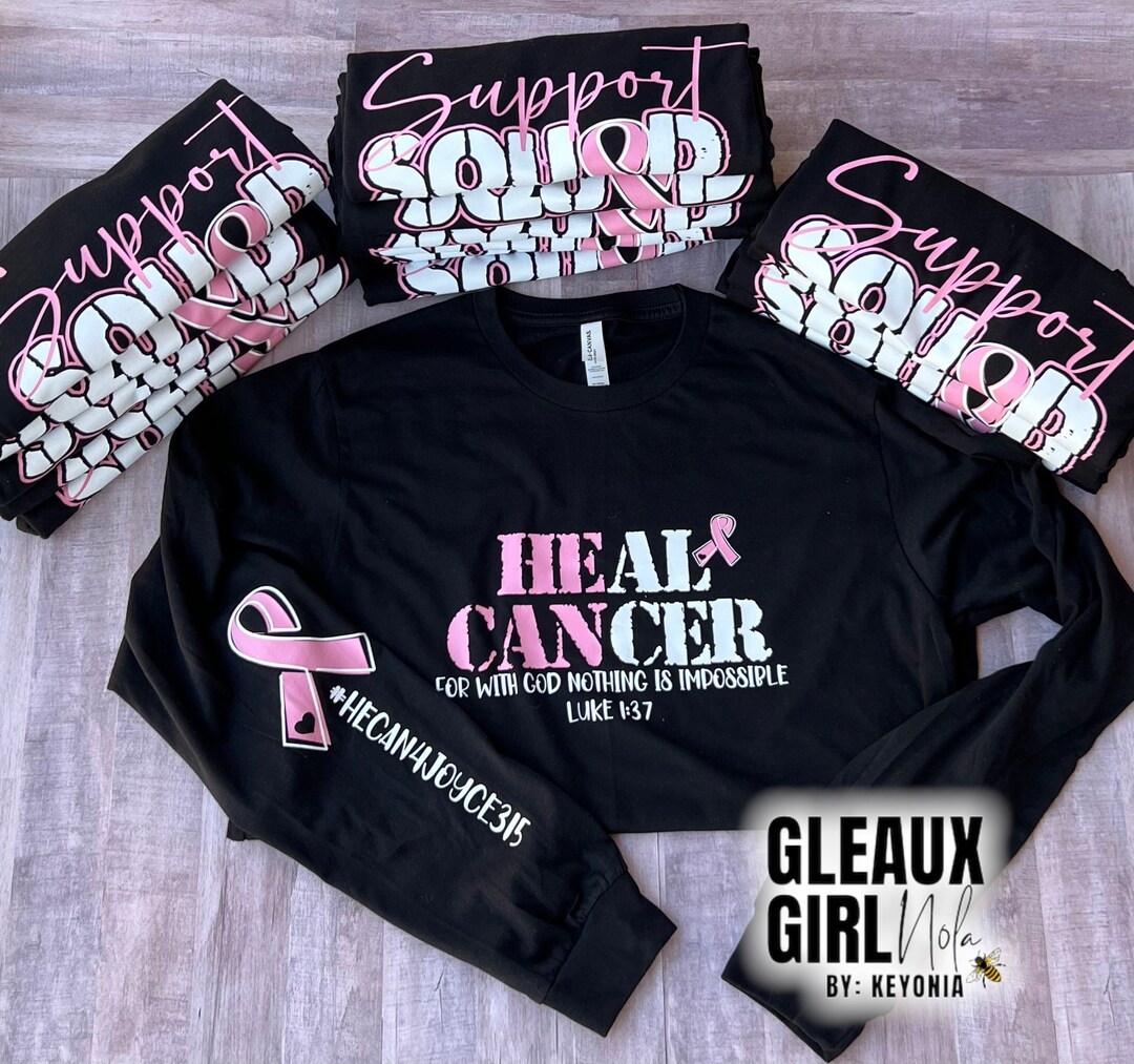 Support Squad Breast Cancer Awareness Tshirt, He Can Heal Shirt, Wear ...