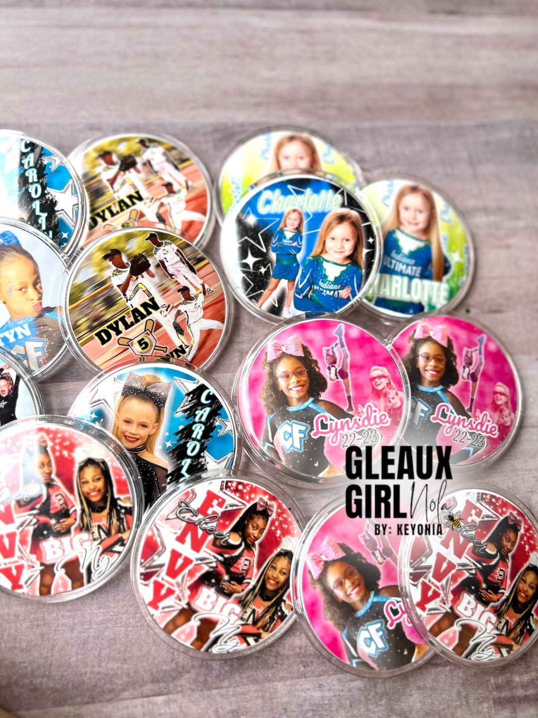 Custom Team Pin, Personalized Spirit Pin, Photo Button, Custom Photo ...