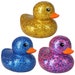 Good Luck Duck Keychain Rubber Duck Keychain Glitter Rubber - Etsy