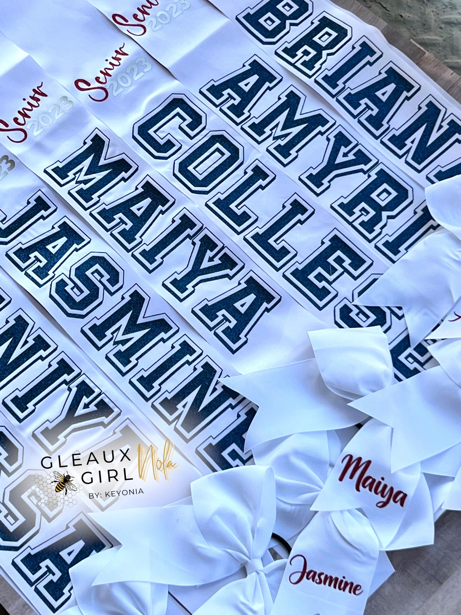 Custom Senior Sash, Senior Night Sash, Custom Sash and Bow, Custom ...