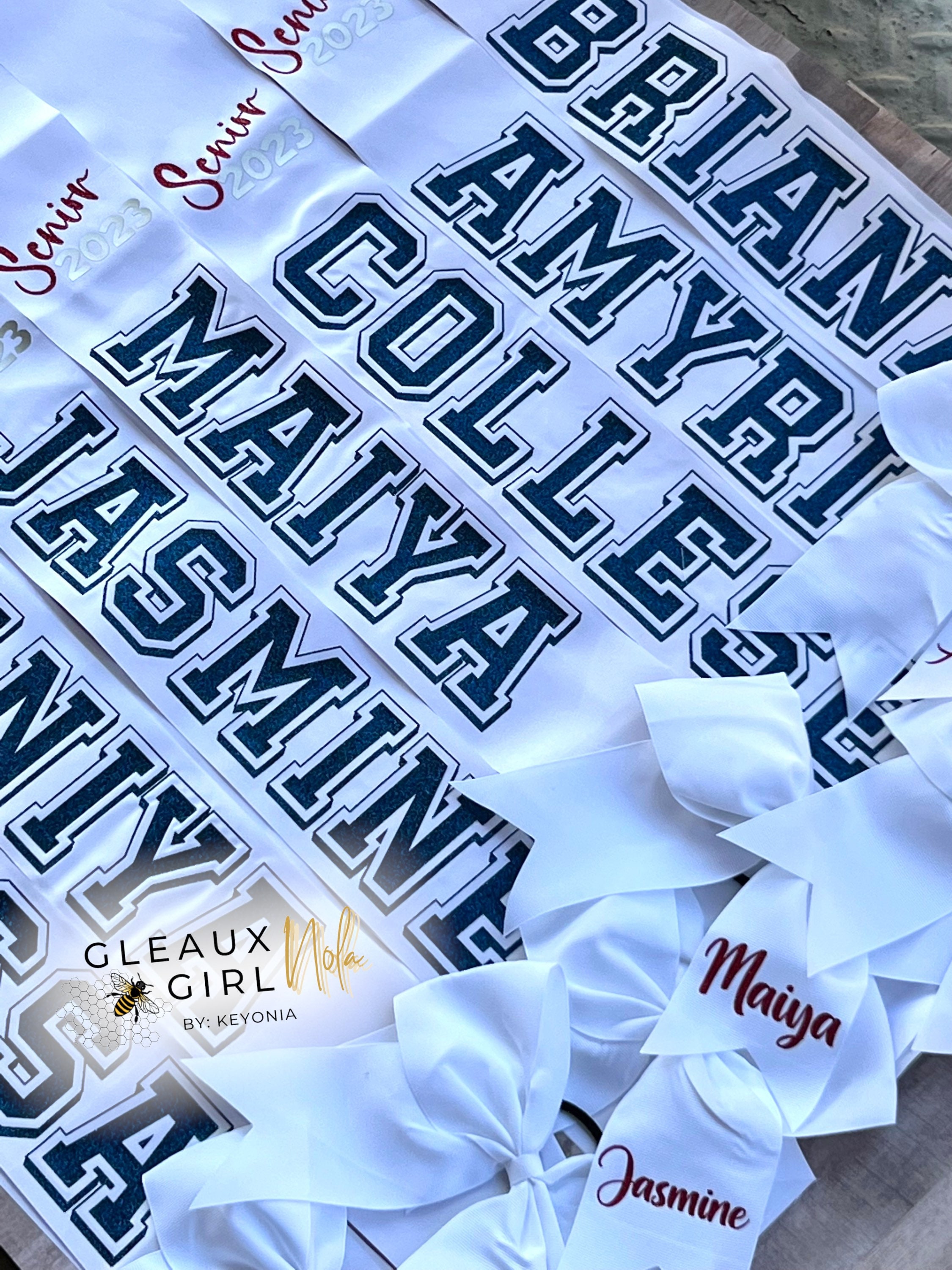 Custom Senior Sash, Senior Night Sash, Custom Sash and Bow, Custom ...