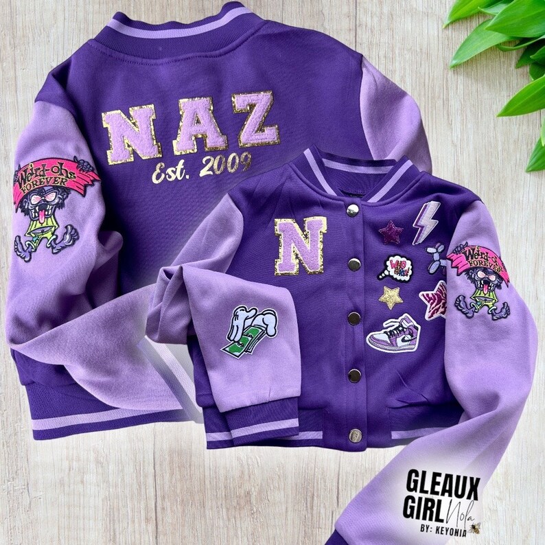 Custom Youth-adult Varsity Jacket Personalized Bomber Jacket - Etsy