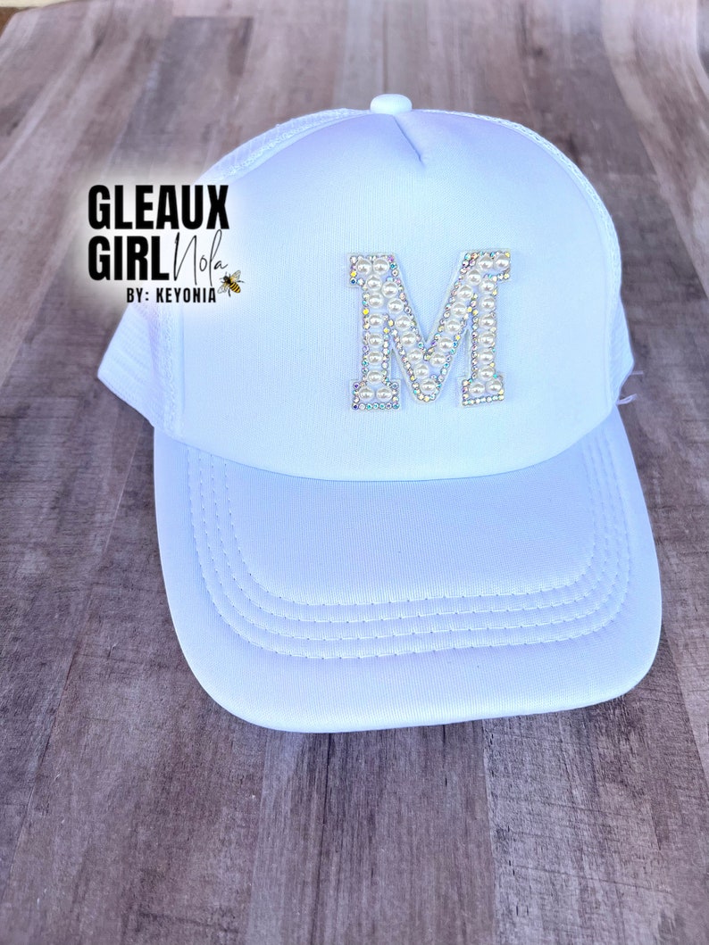 Custom Trucker Hat, Chenille Varsity Letter Trucker Hat, Personalized ...