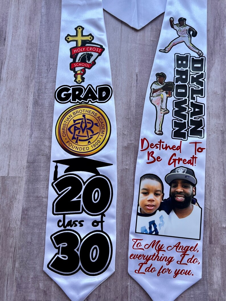 Custom Photo Stole, Custom Senior Stole, Senior Night Stole, Custom ...