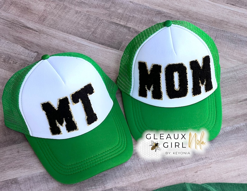 Custom Trucker Hat, Chenille Varsity Letter Trucker Hat, Personalized ...