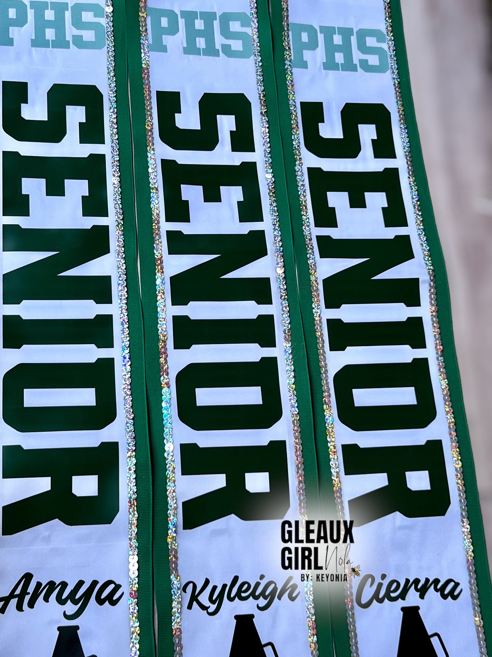 Custom Senior Sash Senior Night Sash Custom Sash and Bow - Etsy