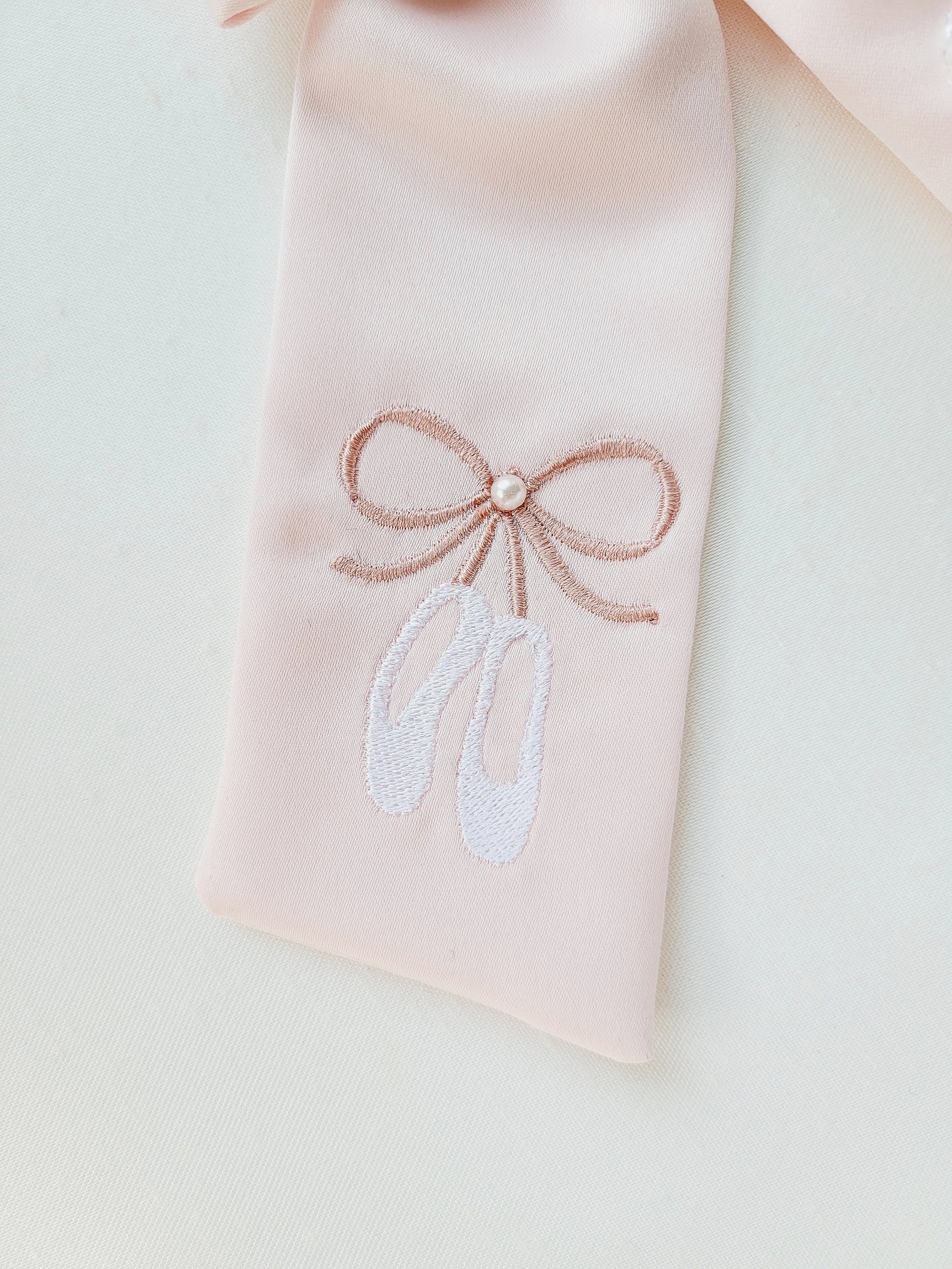 Ballerina Shoes Embroidered Bow With Name - Etsy