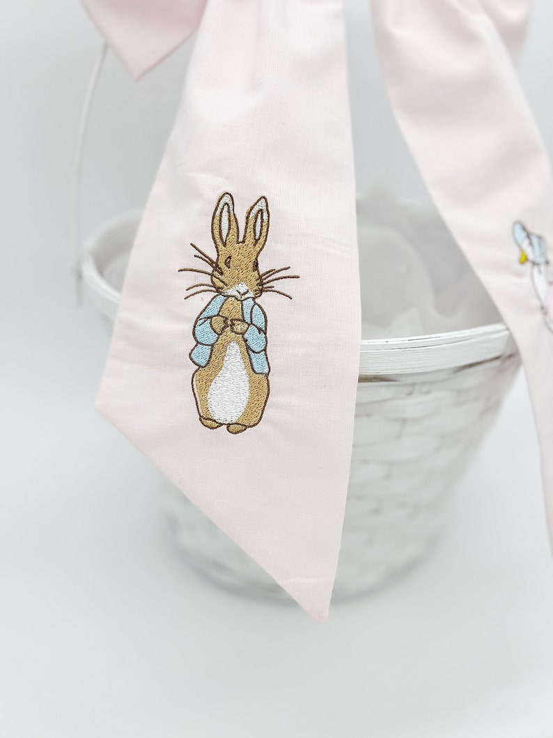 Pink Peter Rabbit Easter Basket Bow - Etsy