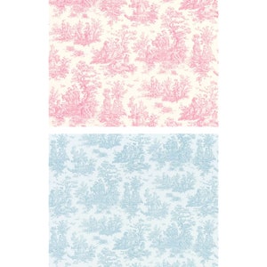 Pink Nursery Party Toile French Wall Life Size Bow - Etsy