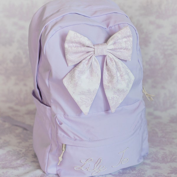 Purple School Backpack - Etsy