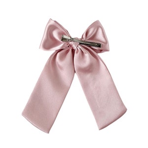 Rose Pink Monogrammed Butterfly Bow Girl Hair Pin - Etsy