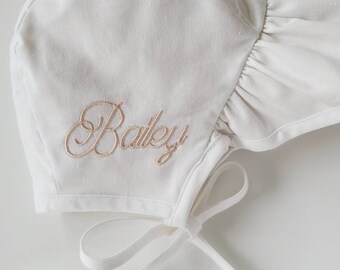 Embroidered Bonnet - Etsy