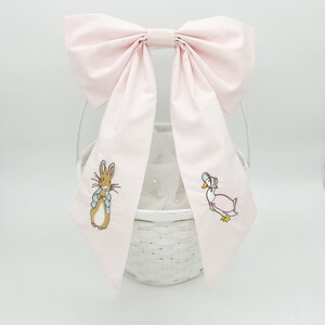 Pink Peter Rabbit Easter Basket Bow - Etsy