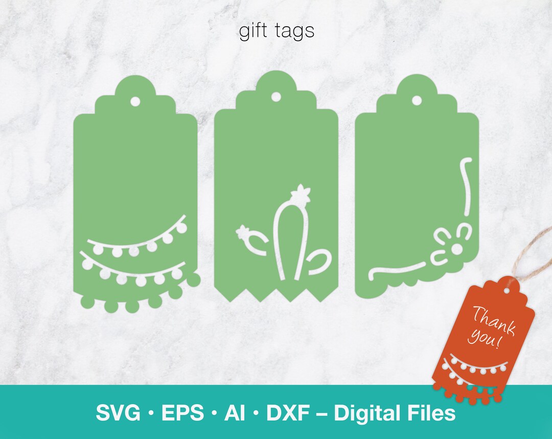 Cactus Gift Tag SVG; Fiesta Birthday Party Favors; DIY Succulent Hang ...
