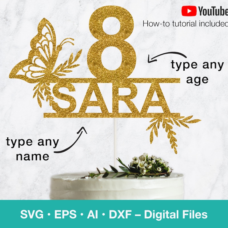 Butterfly Cake Topper - Etsy