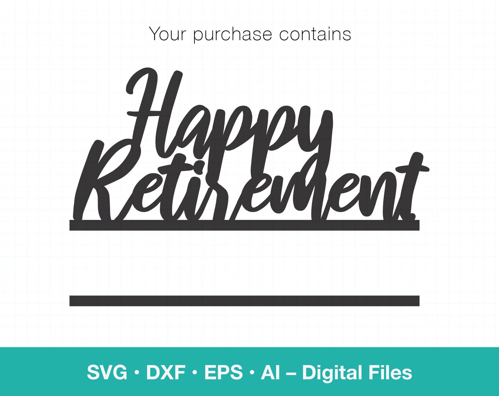 Happy Retirement SVG Custom Svg Template for Office Party - Etsy