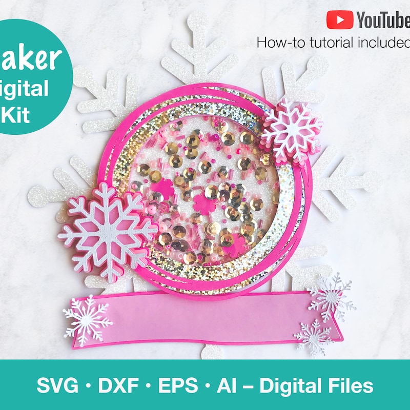 Shaker Cake Topper Svg - Etsy