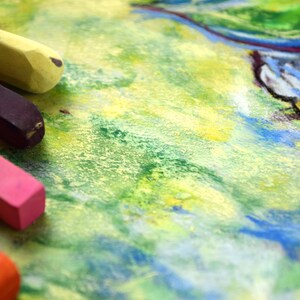 Butterfly Painting Pastel Original Soft Pastels Artwork Floral Small ...