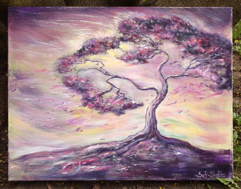 Tree of Life Painting Original Tree Artwork Acrylic Canvas Art | Etsy