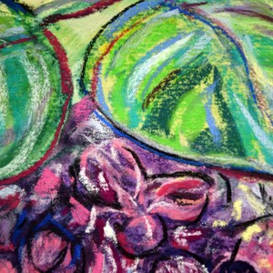 Butterfly Painting Pastel Original Soft Pastels Artwork Floral Small ...