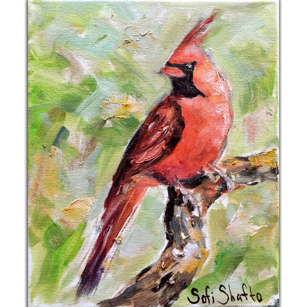 Cardinal Painting - Etsy