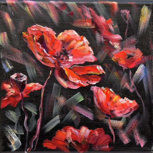 Acrylic Poppies - Etsy