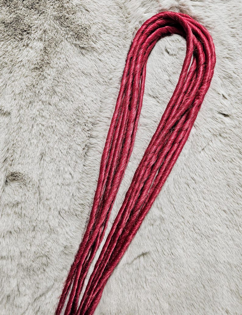 Berry Red Synthetic Dreadlock Extensions: Festival Hair Faux Dreads - Etsy