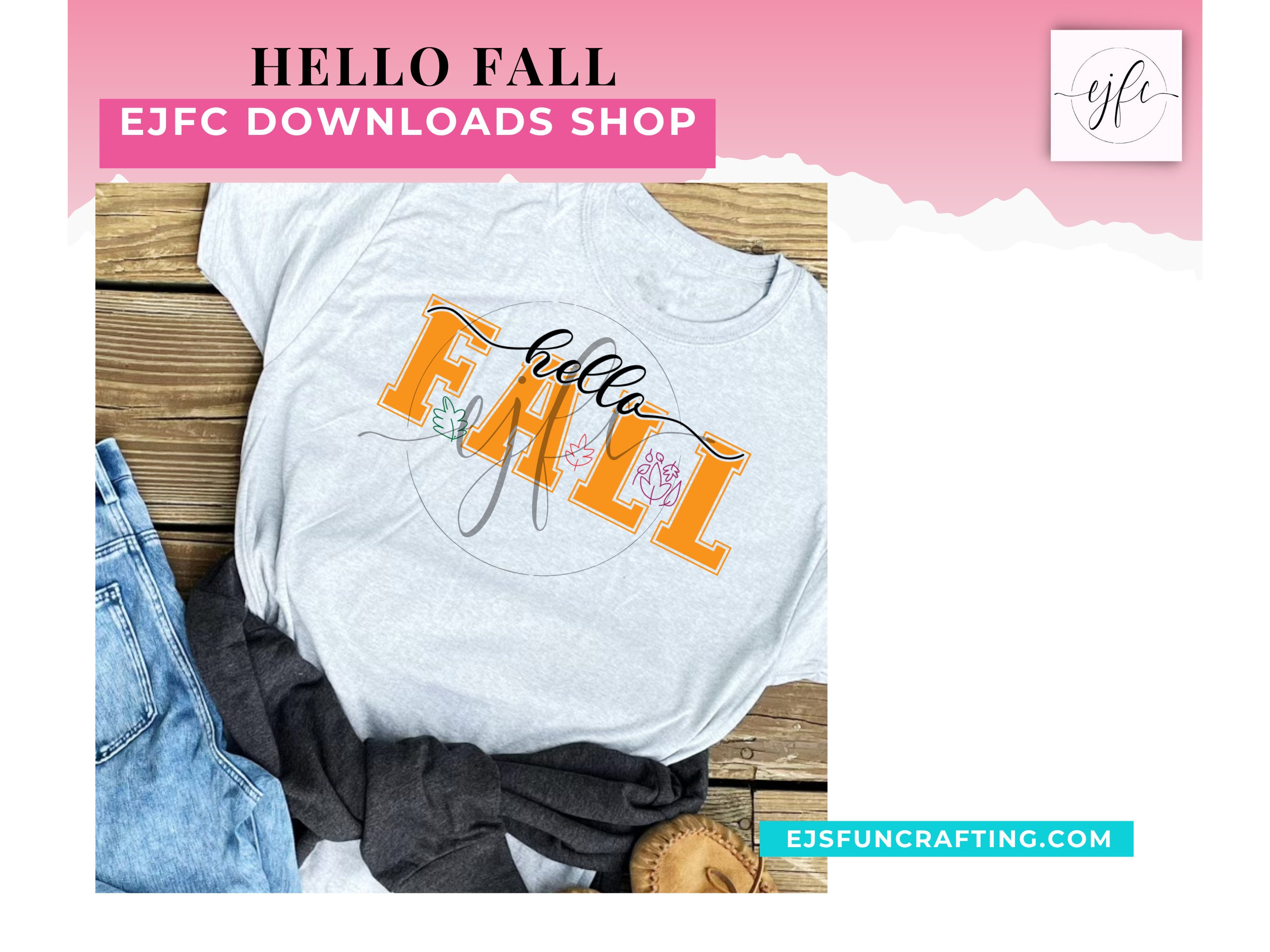 Hello Fall SVG, PNG File - Etsy