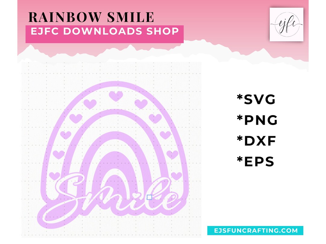Rainbow Smile File - Etsy