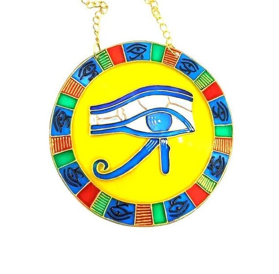 Handmade stained glass decor Eye Of Horus Ra Eye home decor | Etsy