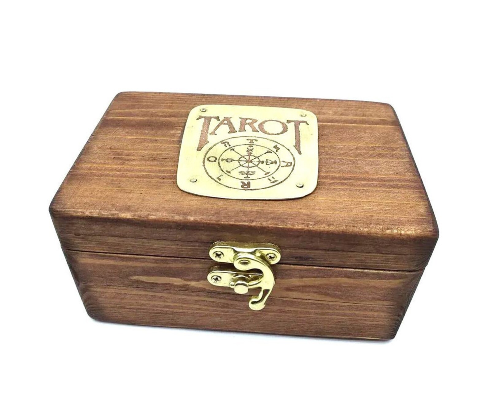 Handcrafted Tarot Card pine wood box | Etsy