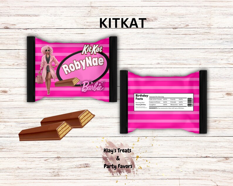 Kit Kat Labels - Etsy