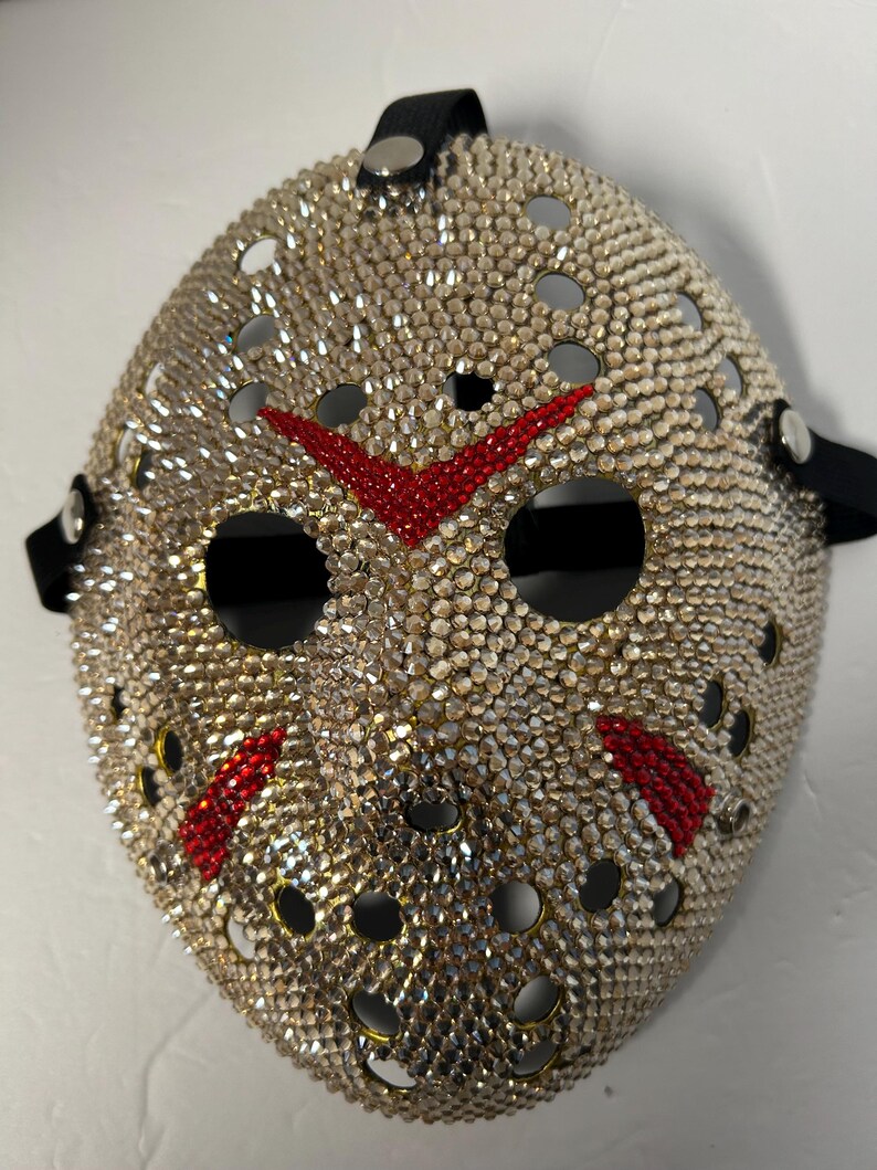 Jason Friday the Thirteenth Mask, Rhinestones, Bling - Etsy