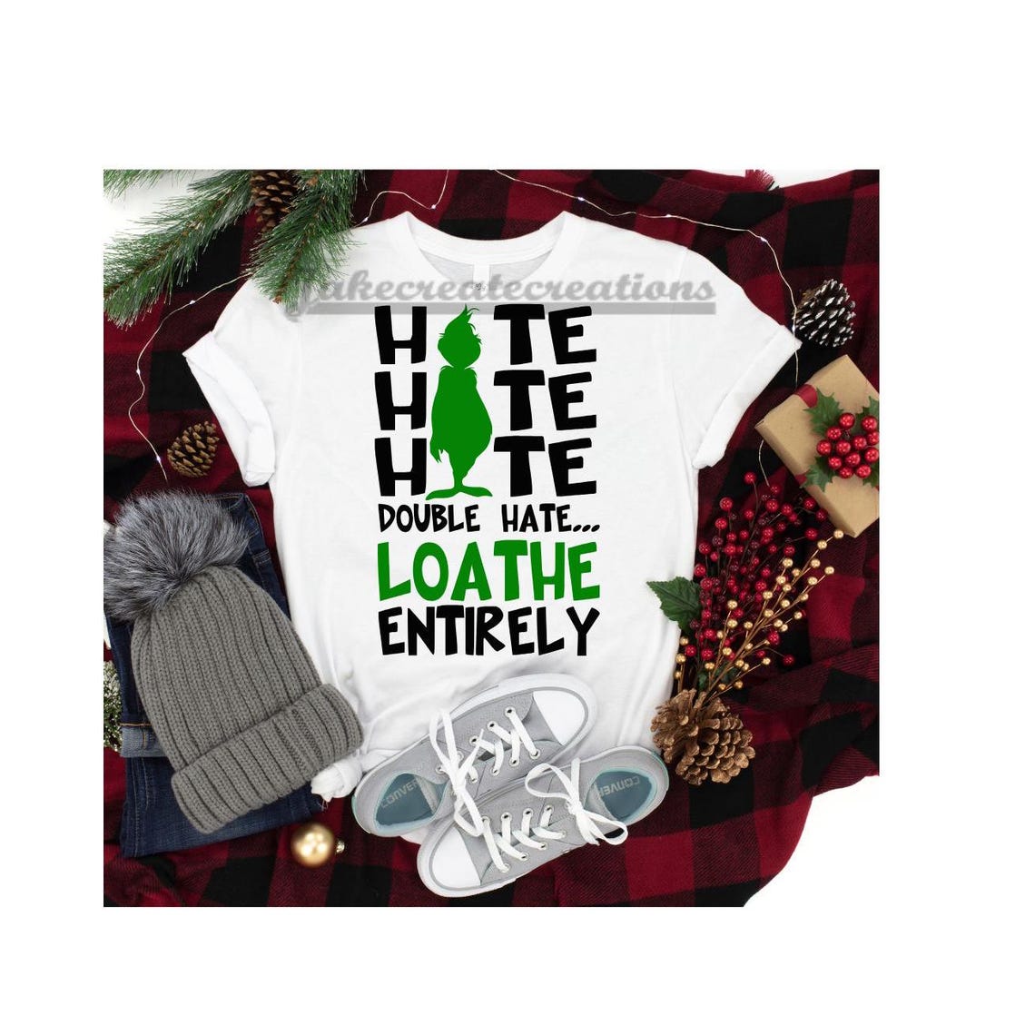 Christmas, Grinch, Crabby, Green Grinch, Loathe, Hate, Funny Saying SVG ...