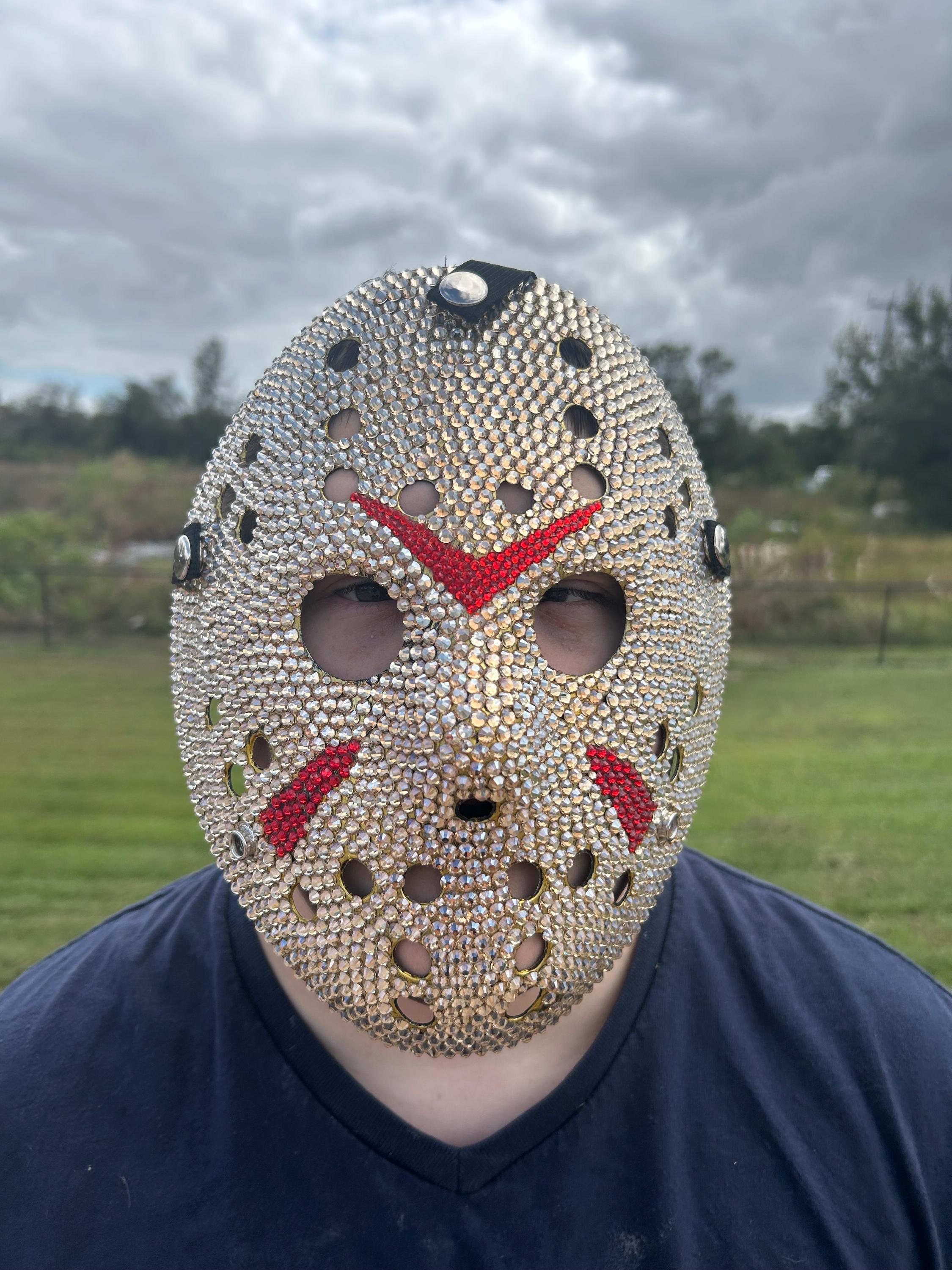 Jason Friday the Thirteenth Mask, Rhinestones, Bling - Etsy