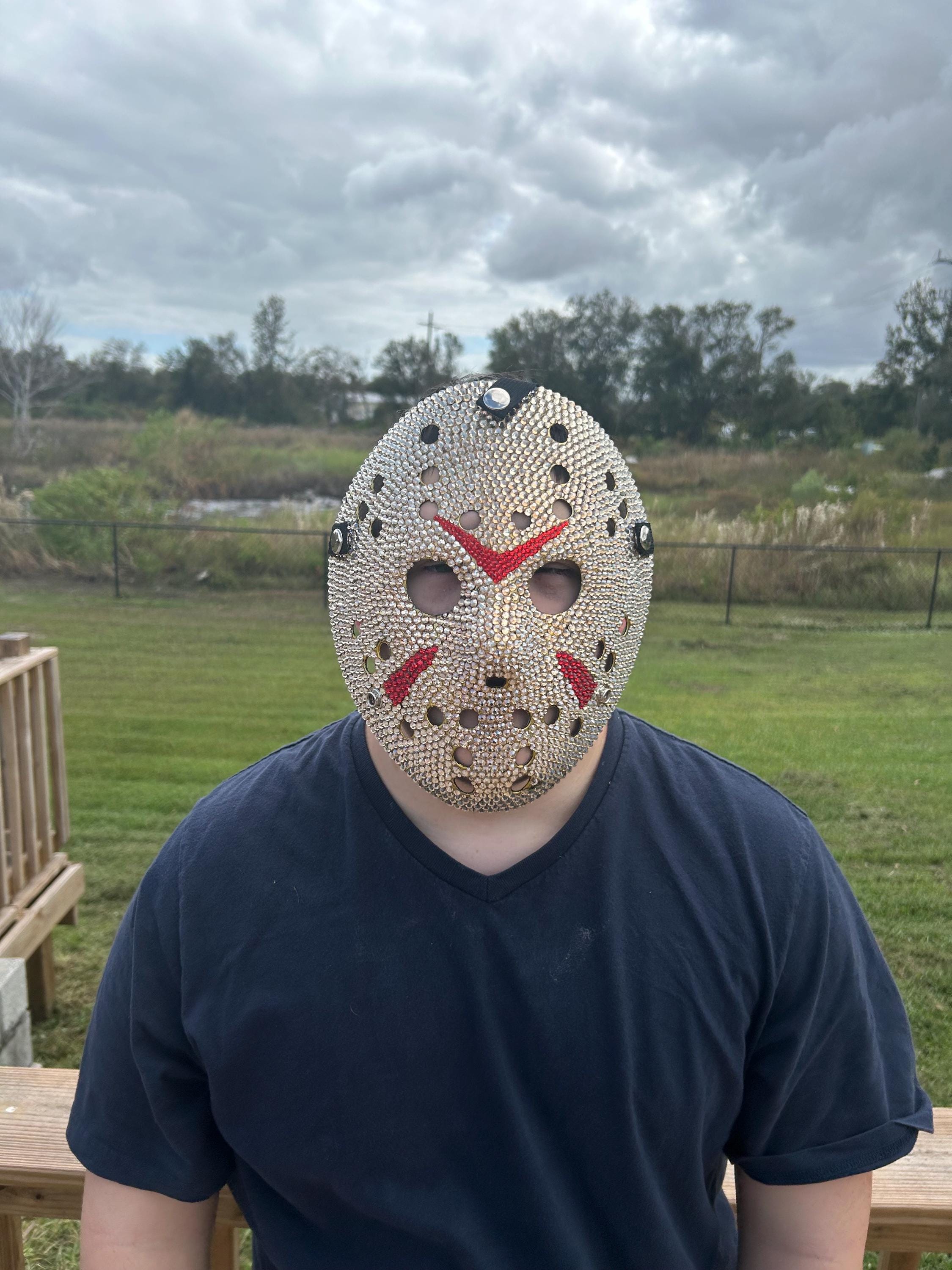 Jason Friday the Thirteenth Mask, Rhinestones, Bling - Etsy