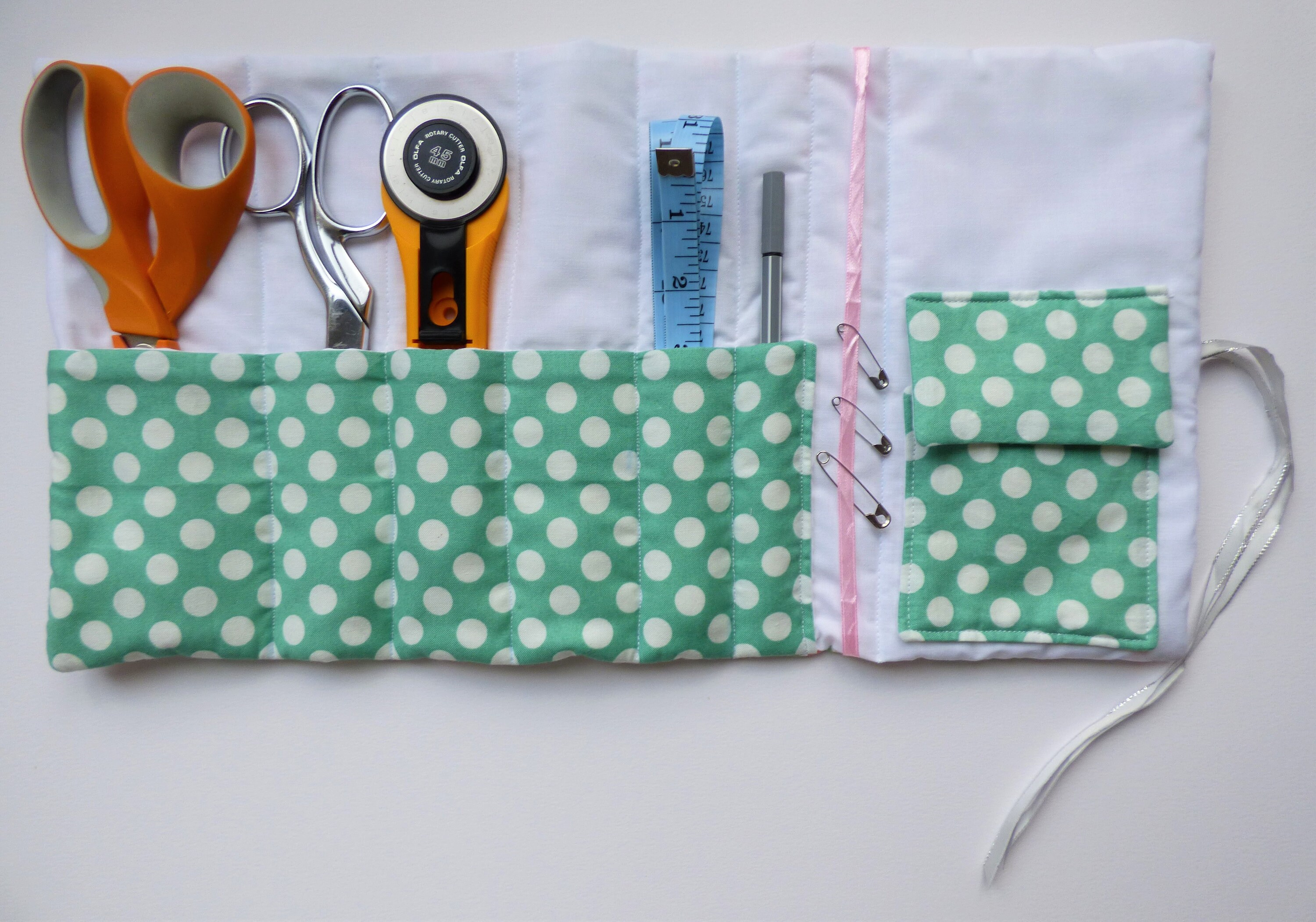 Sewing Accessory Roll With Matching Pincushion and Needle Book - Etsy