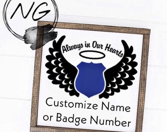 Fallen Officer Sign - Etsy